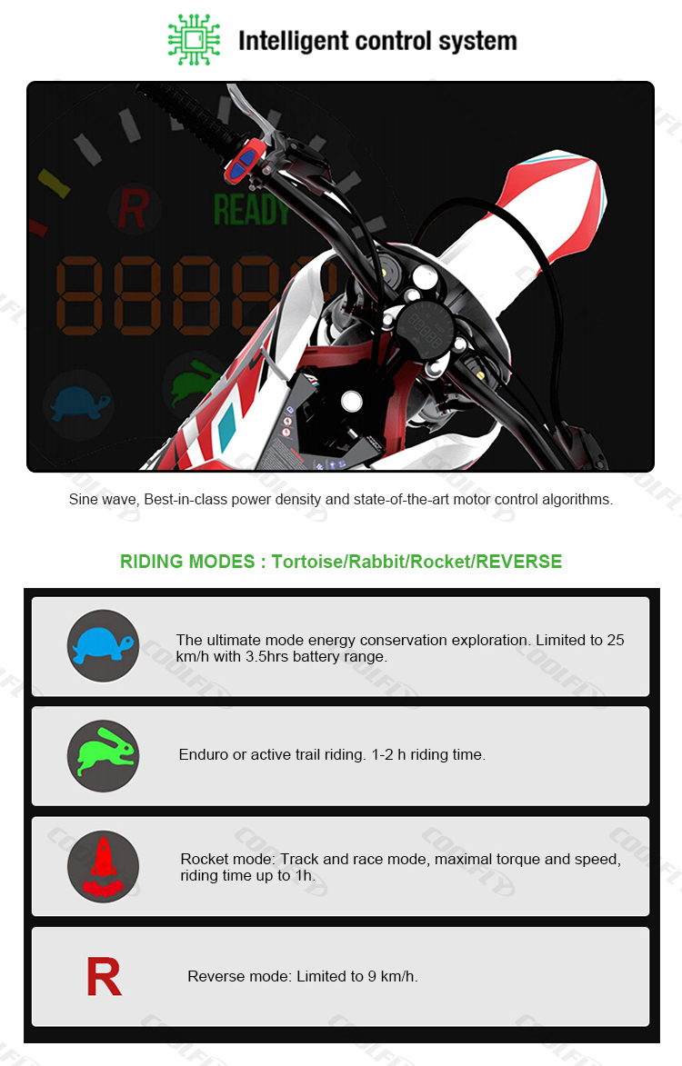 Apollo Rfn Ares Electric Motorcycle Apollo Rally Pro 74v 35ah Dirt Bike ...